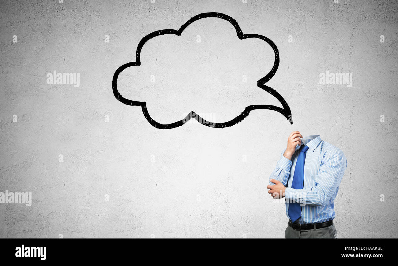 No thoughts in his head Stock Photo - Alamy