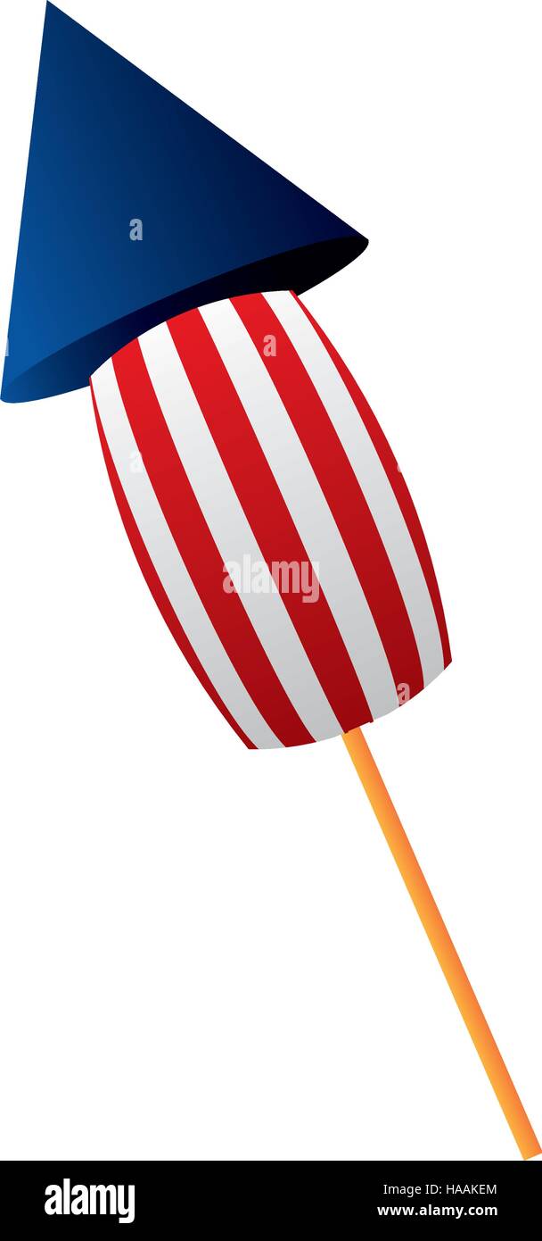 united states of america fireworks party vector illustration design ...