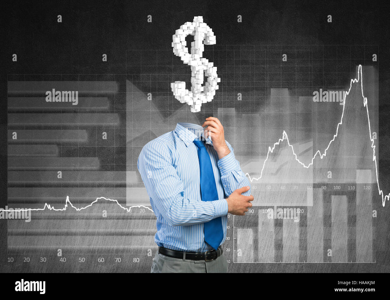 He is always thinking about money Stock Photo - Alamy