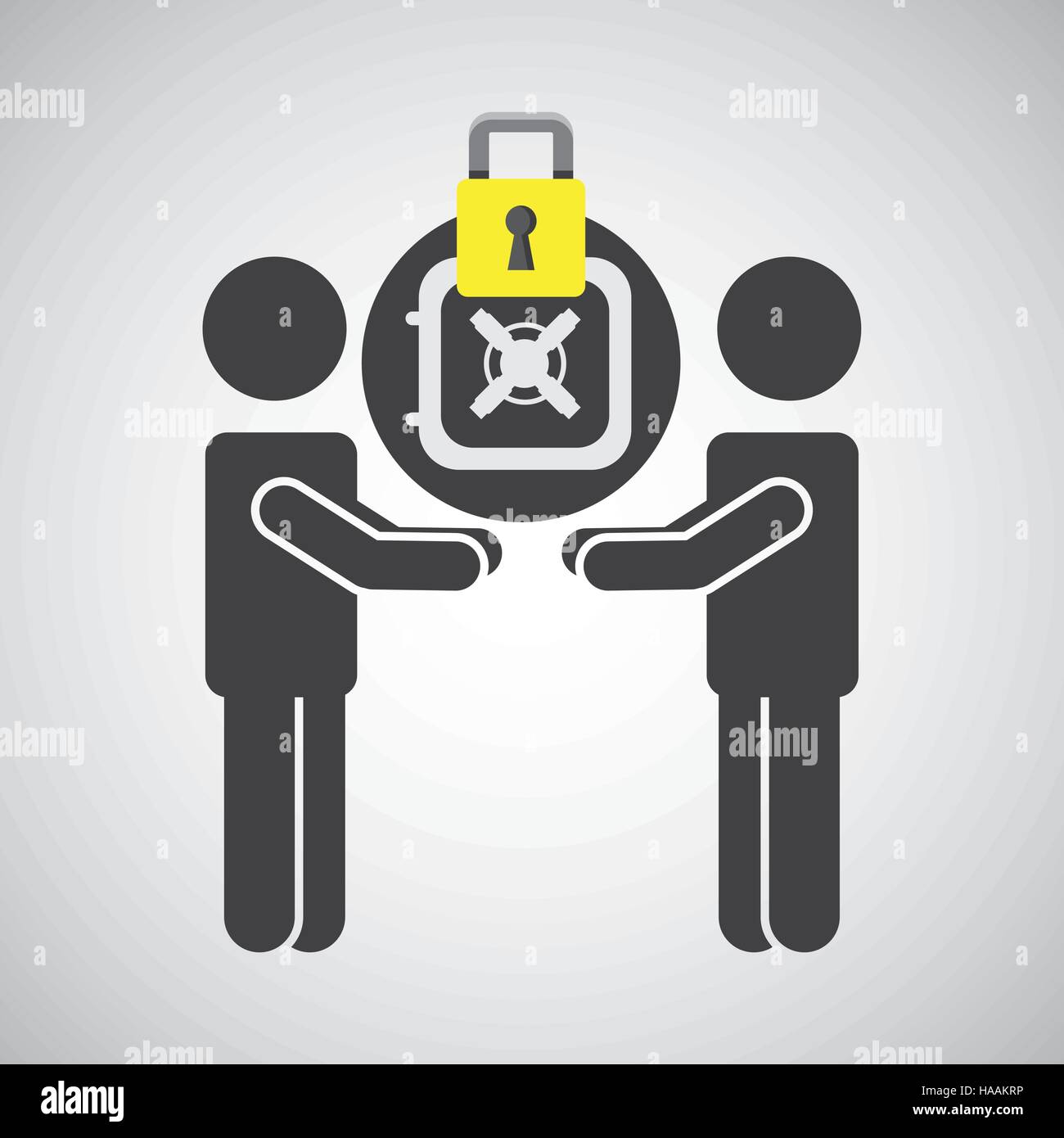 Security stick figure pictogram icon hi-res stock photography and ...