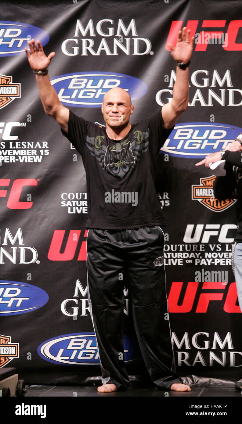 Randy Couture at the UFC 91weigh-in at the MGM Grand Garden Arena on ...