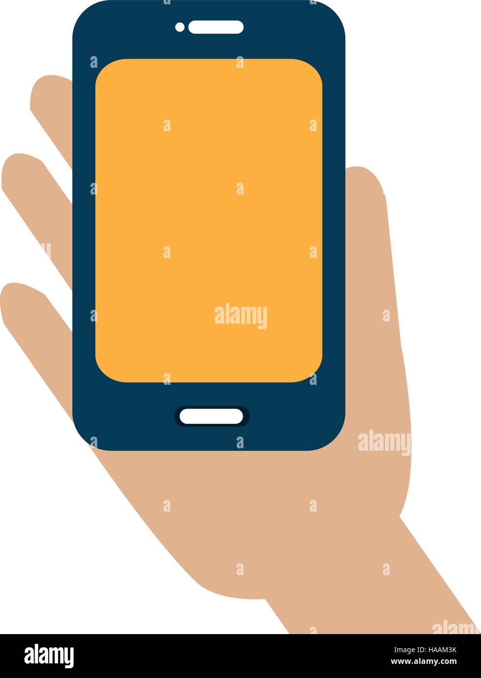 hand human with smartphone vector illustration design Stock Vector ...