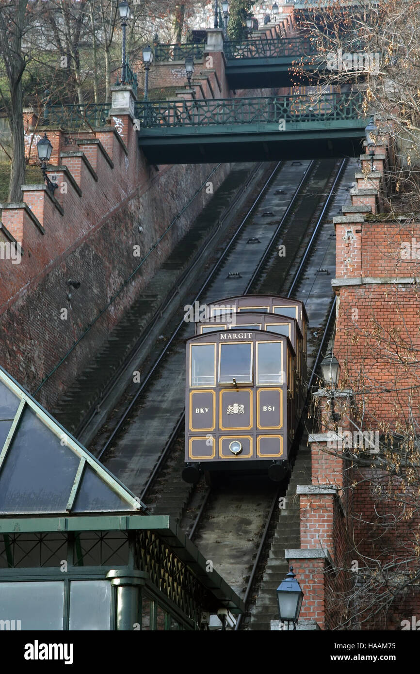 Buda castle funicular train funicular hi-res stock photography and ...
