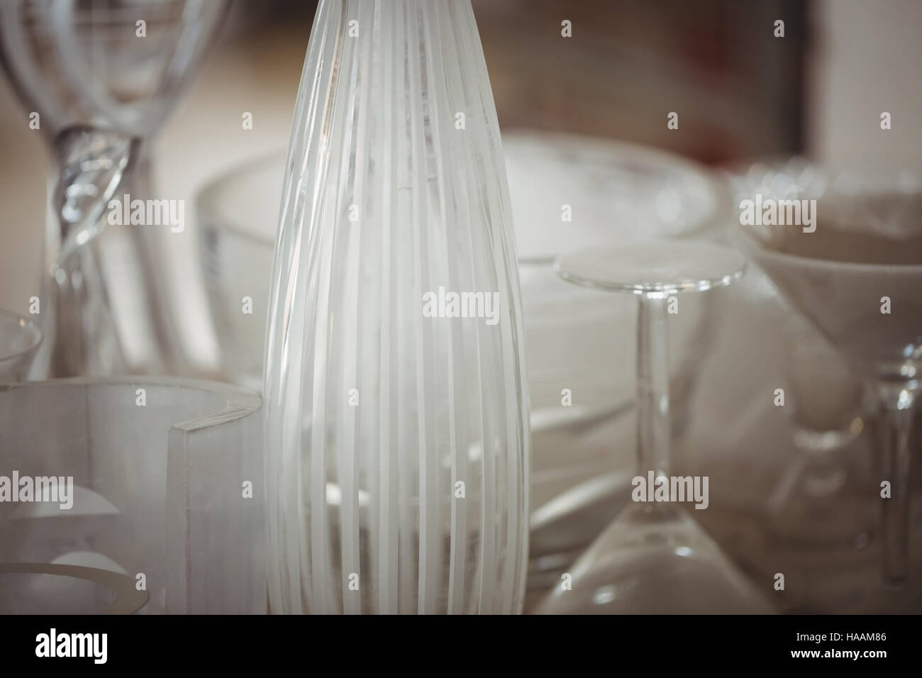 Close-up of glassware Stock Photo - Alamy