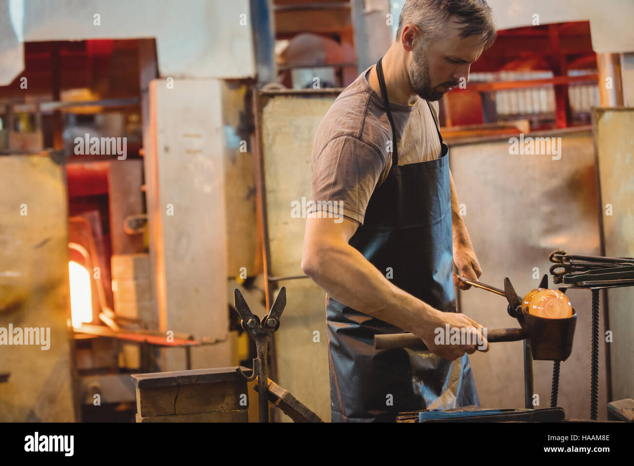 Glassblowing block hi-res stock photography and images - Alamy