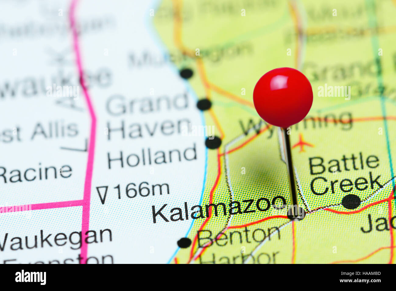 Map of kalamazoo hi-res stock photography and images - Alamy