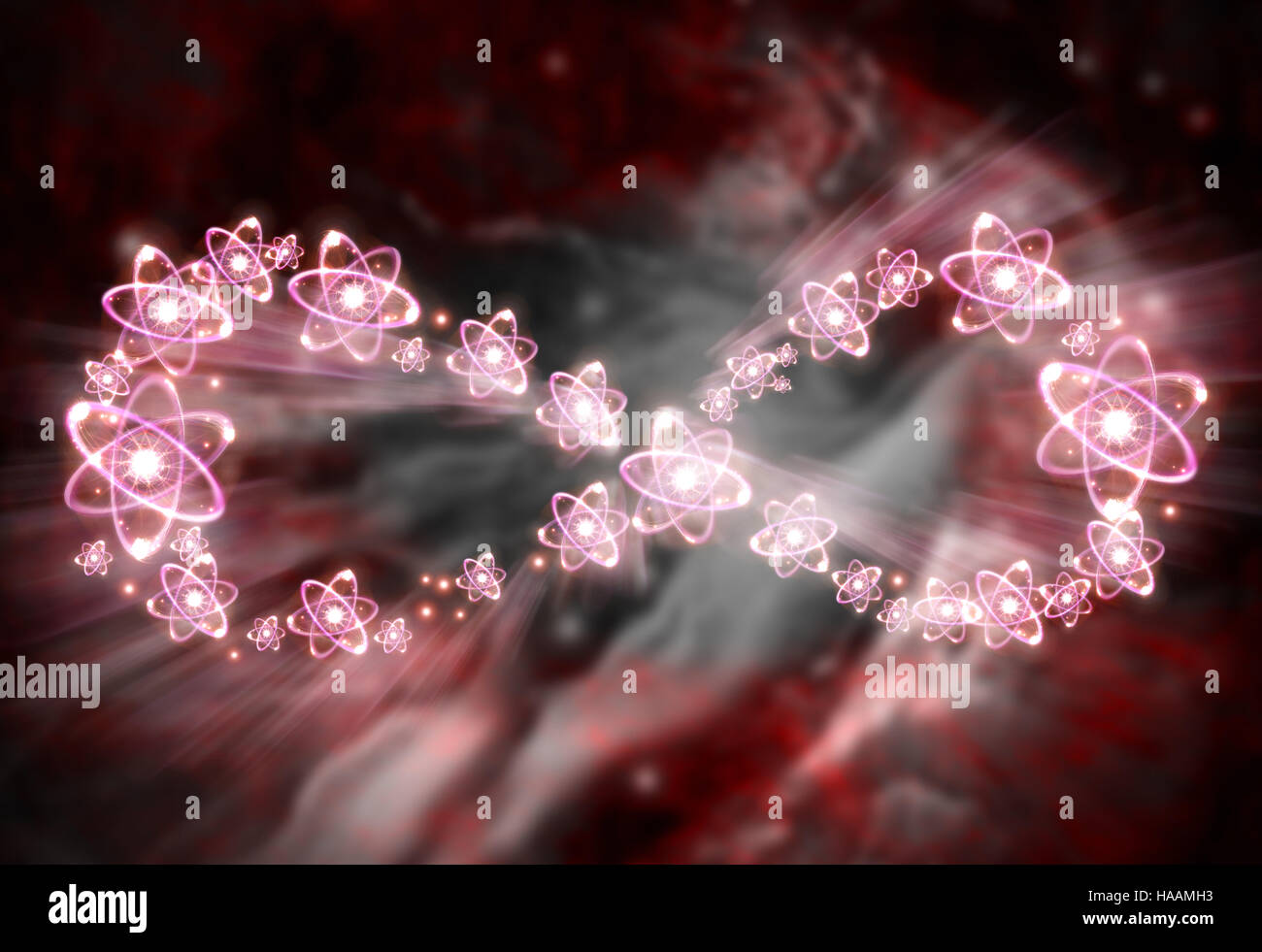 Infinity atom energy orbit hi-res stock photography and images - Alamy