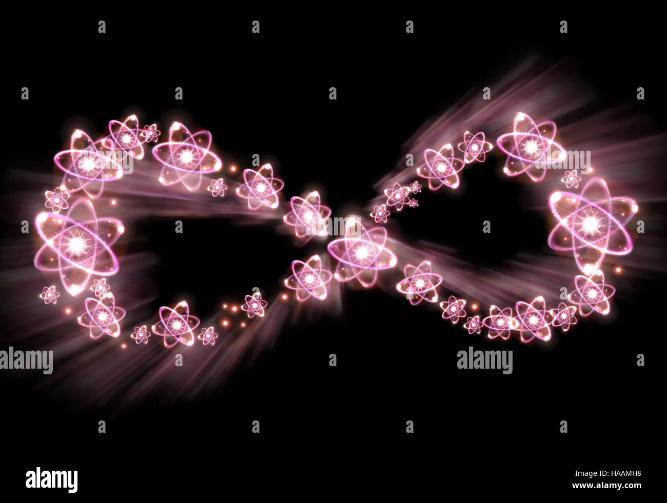 Infinity atom energy orbit hi-res stock photography and images - Alamy