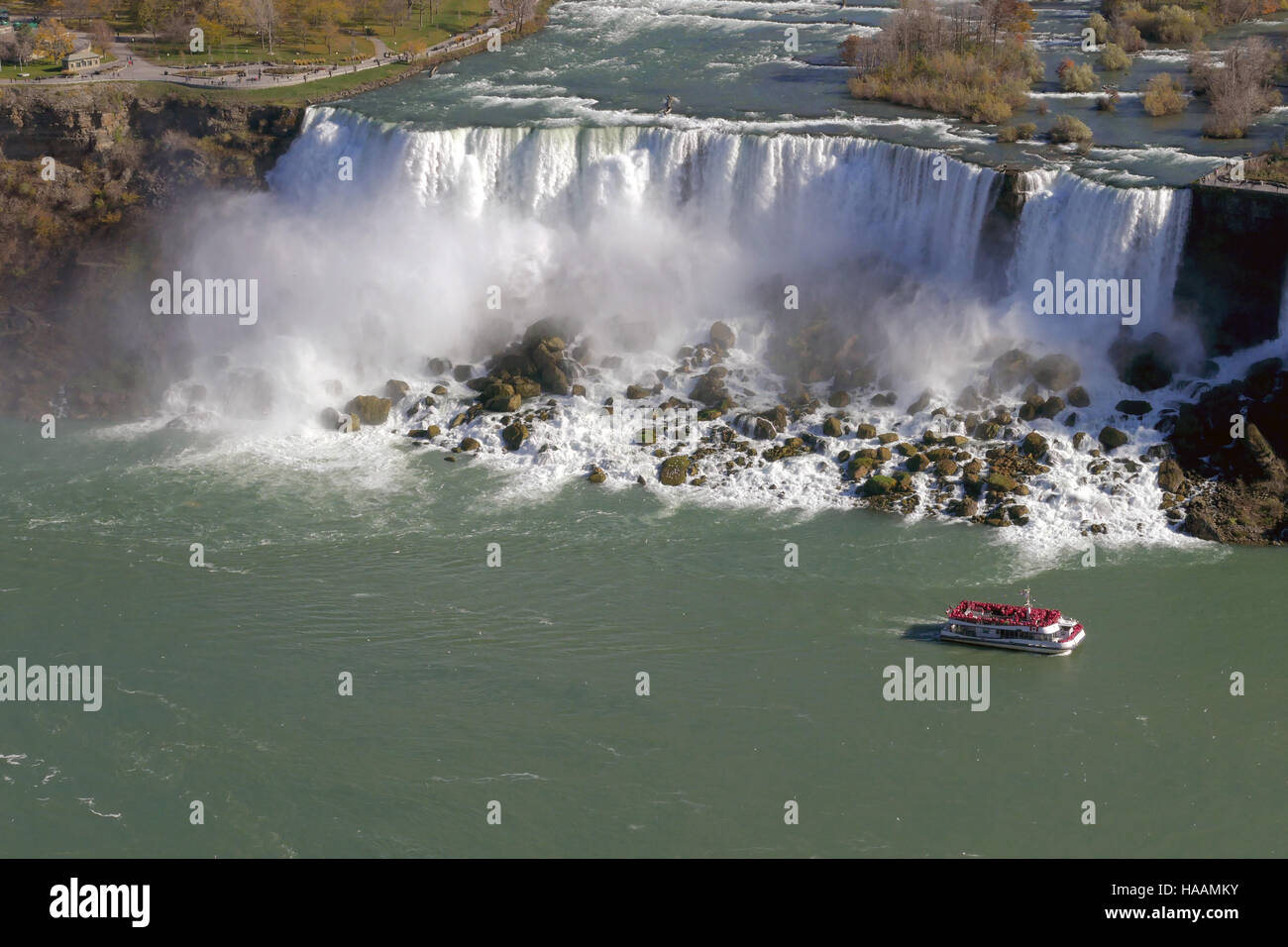 Niagara Falls Aerial View, Canadian Falls Stock Photo - Alamy