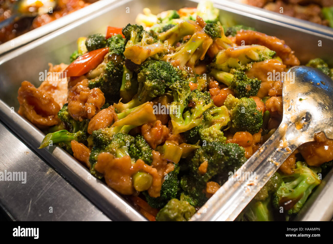 Chinese food buffet self service lunch or dinner Stock Photo - Alamy