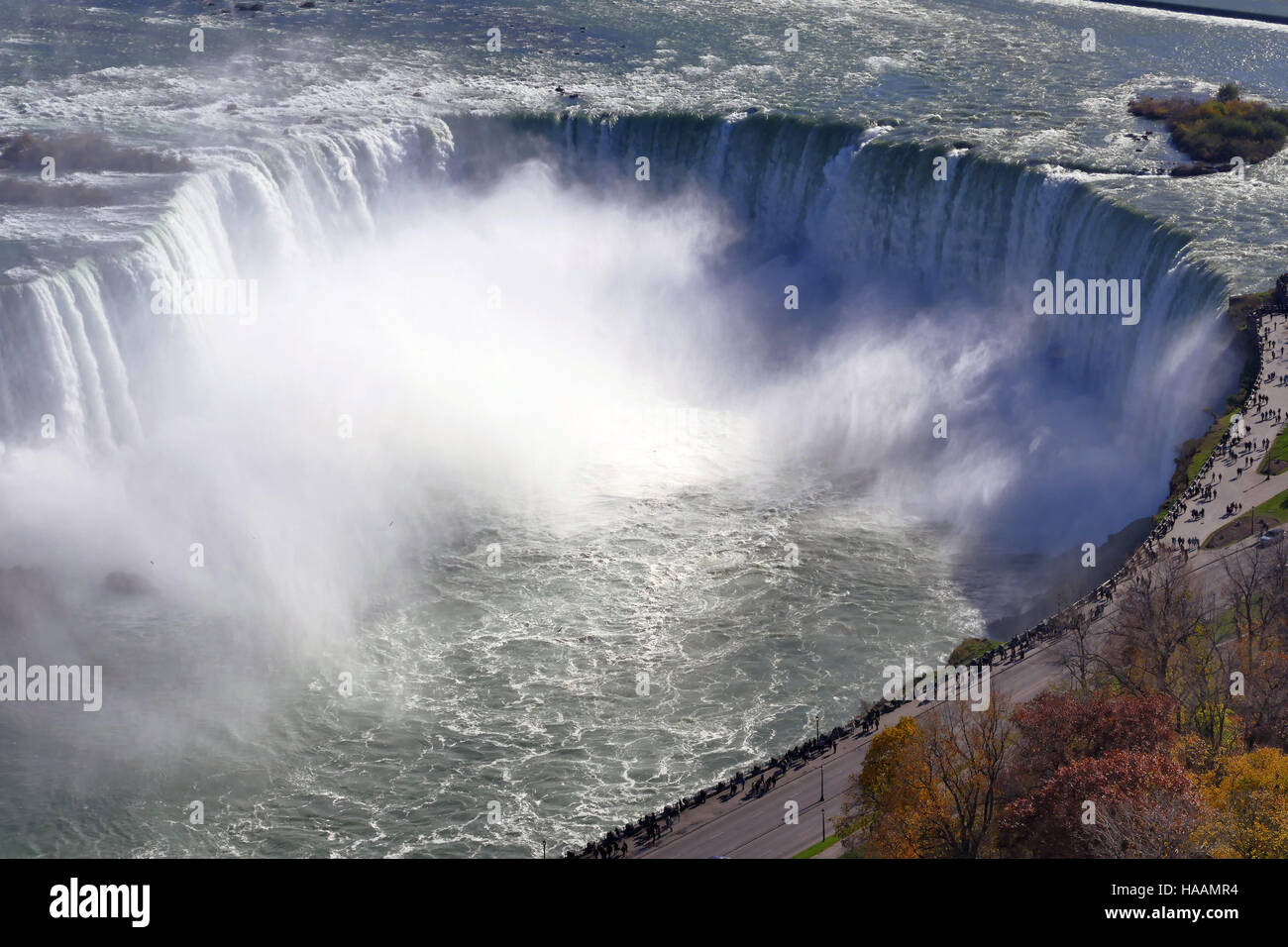 Niagara Falls Aerial View, Canadian Falls Stock Photo - Alamy