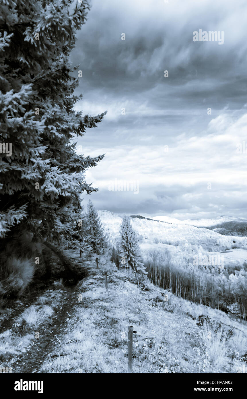 Bea Beautiful natural landscape in infrared view, Vosges mountains ... Bea Beautiful natural landscape in infrared view, Vosges mountains ...