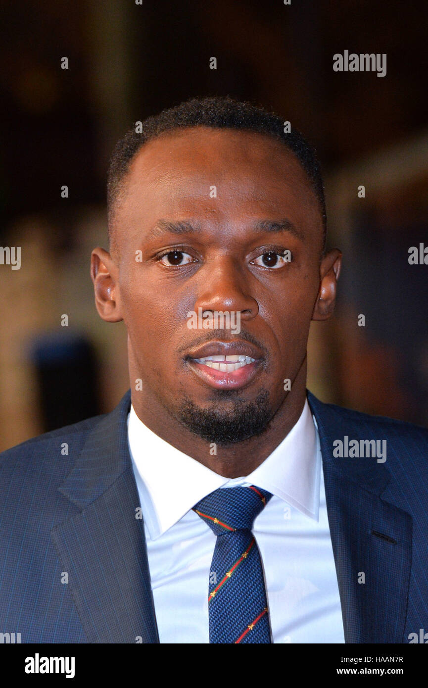 Usain Bolt attending the 'I Am Bolt' World Premiere at Odeon Leicester ...