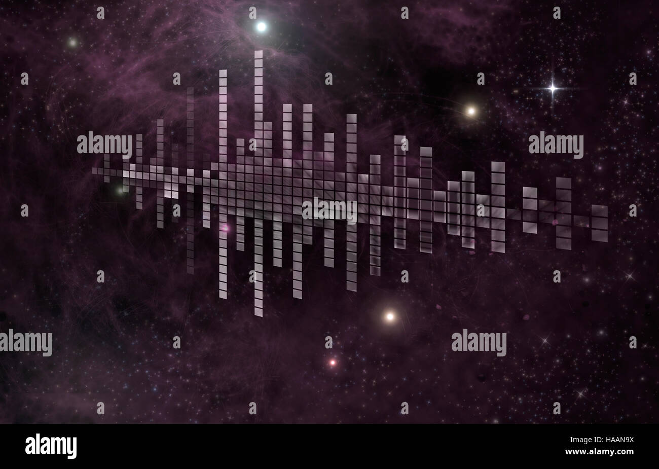 Colorful visual neon soundwave hi-res stock photography and images - Alamy