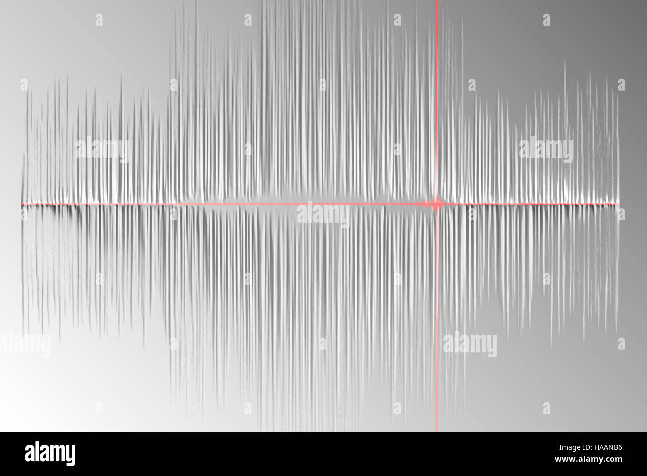 Visual stylized sound wave 3D illustration abstract background Stock ...