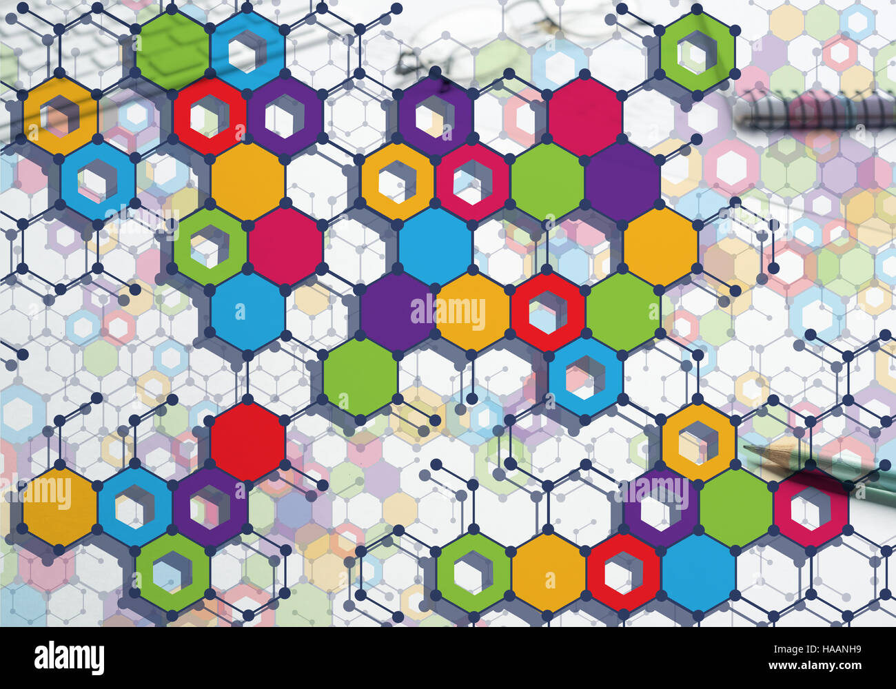 Colorful geometric backdrop Stock Photo - Alamy