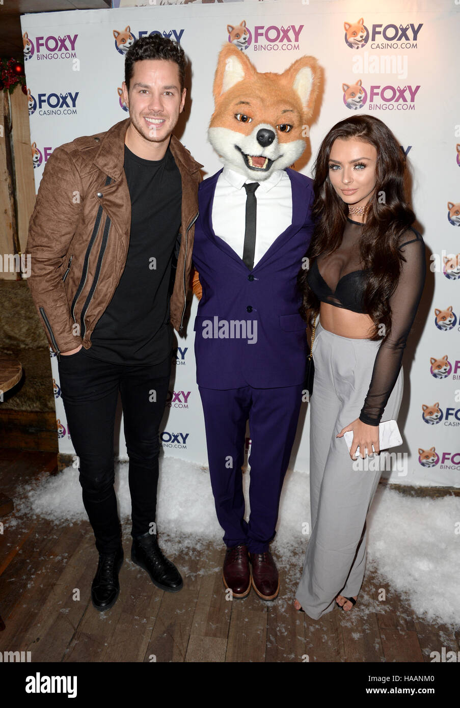 EDITORIAL USE ONLY Scott Thomas and Kady McDermott arrive at the Foxy ...