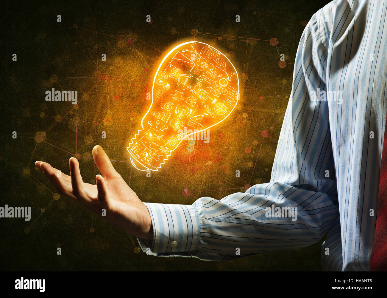 Bright idea for success achieving Stock Photo - Alamy