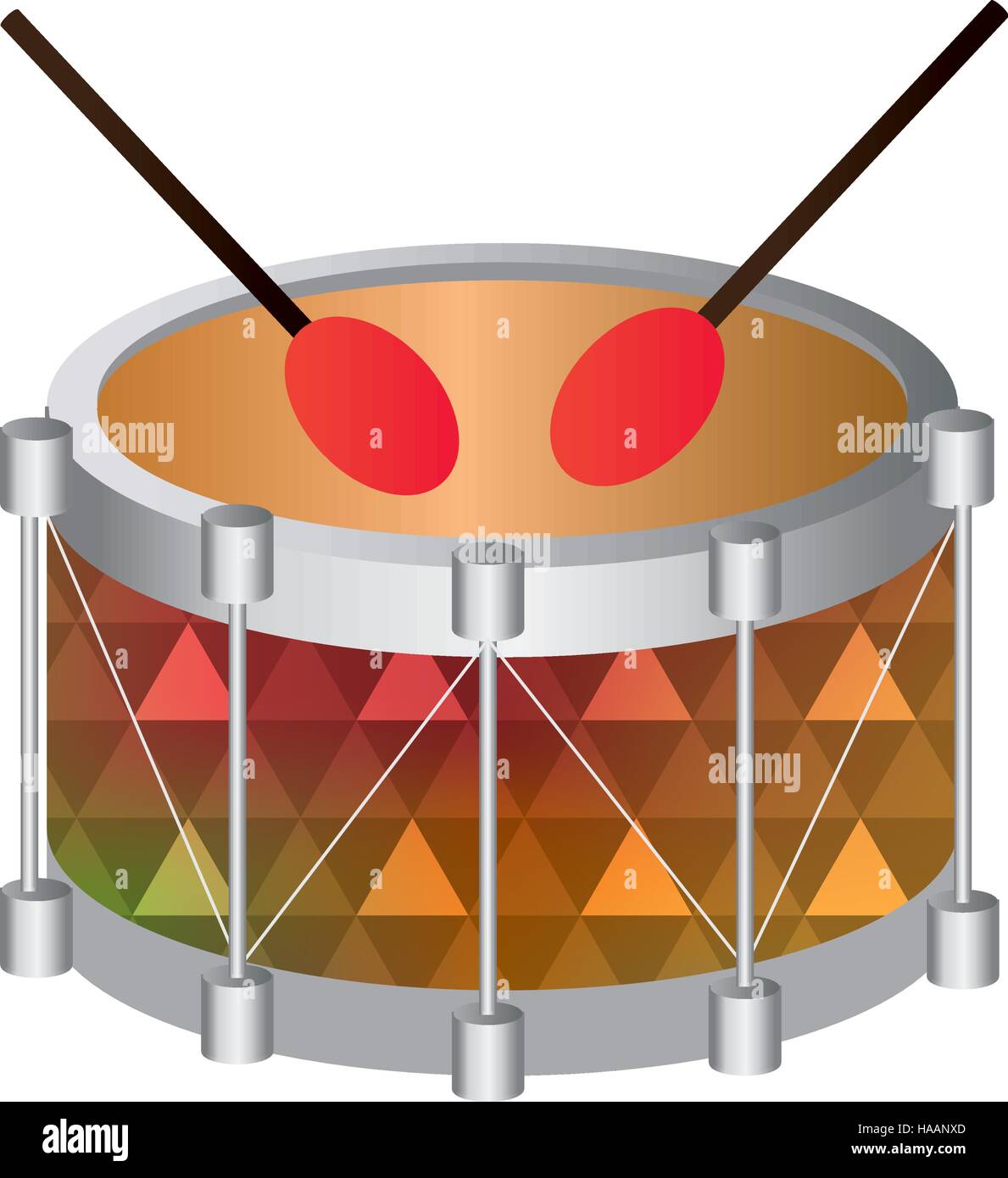 drum instrument musical icon vector illustration design Stock Vector ...