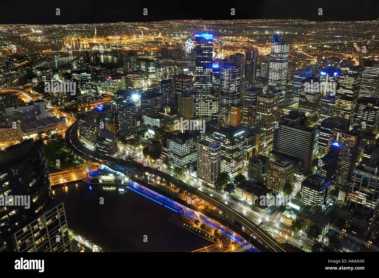 Melbourne from above Stock Photo - Alamy