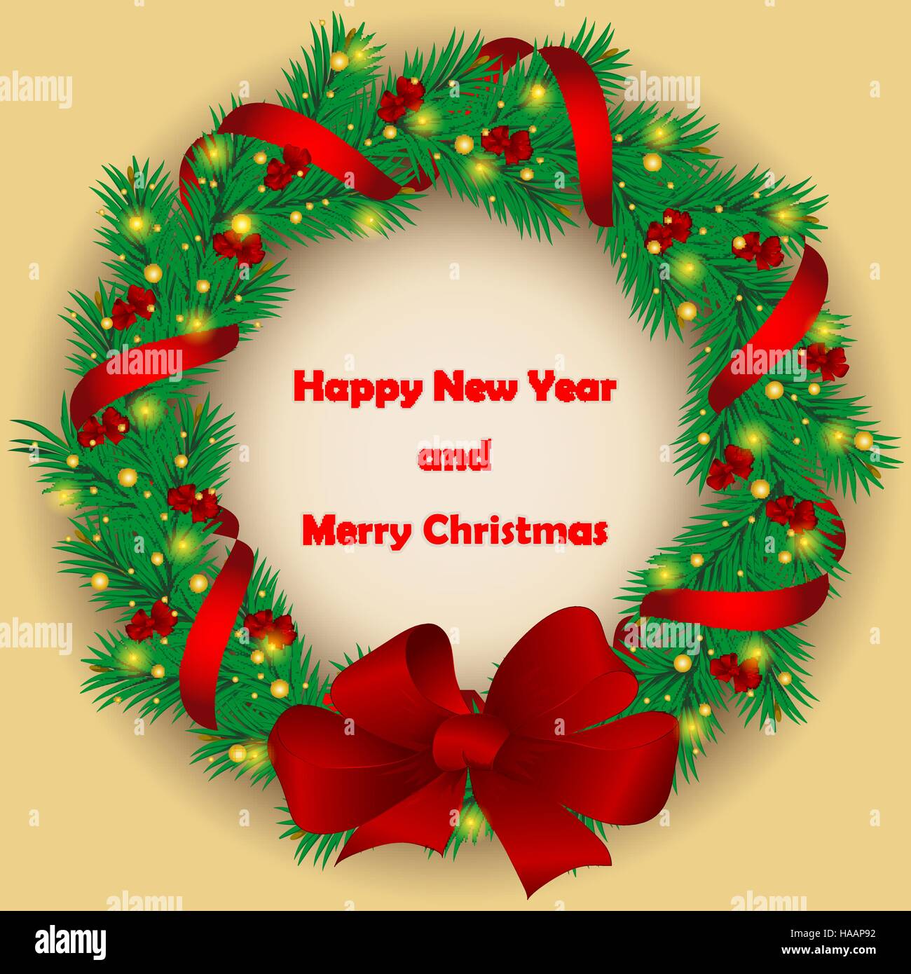 Garland and baubles Stock Vector Images - Alamy