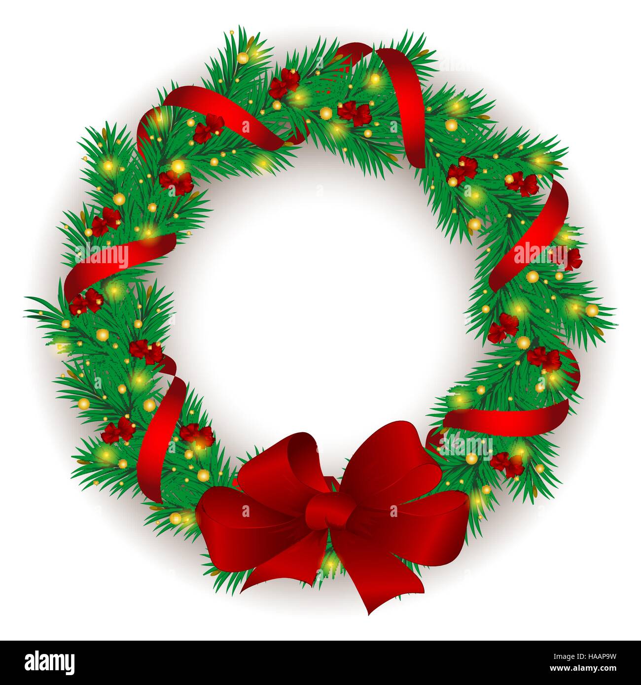 Garland and baubles Stock Vector Images - Alamy