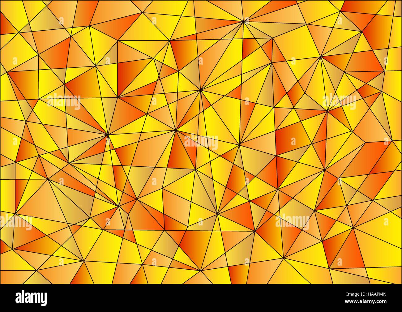 Abstract geometric pattern is composed of triangles of different sizes ...