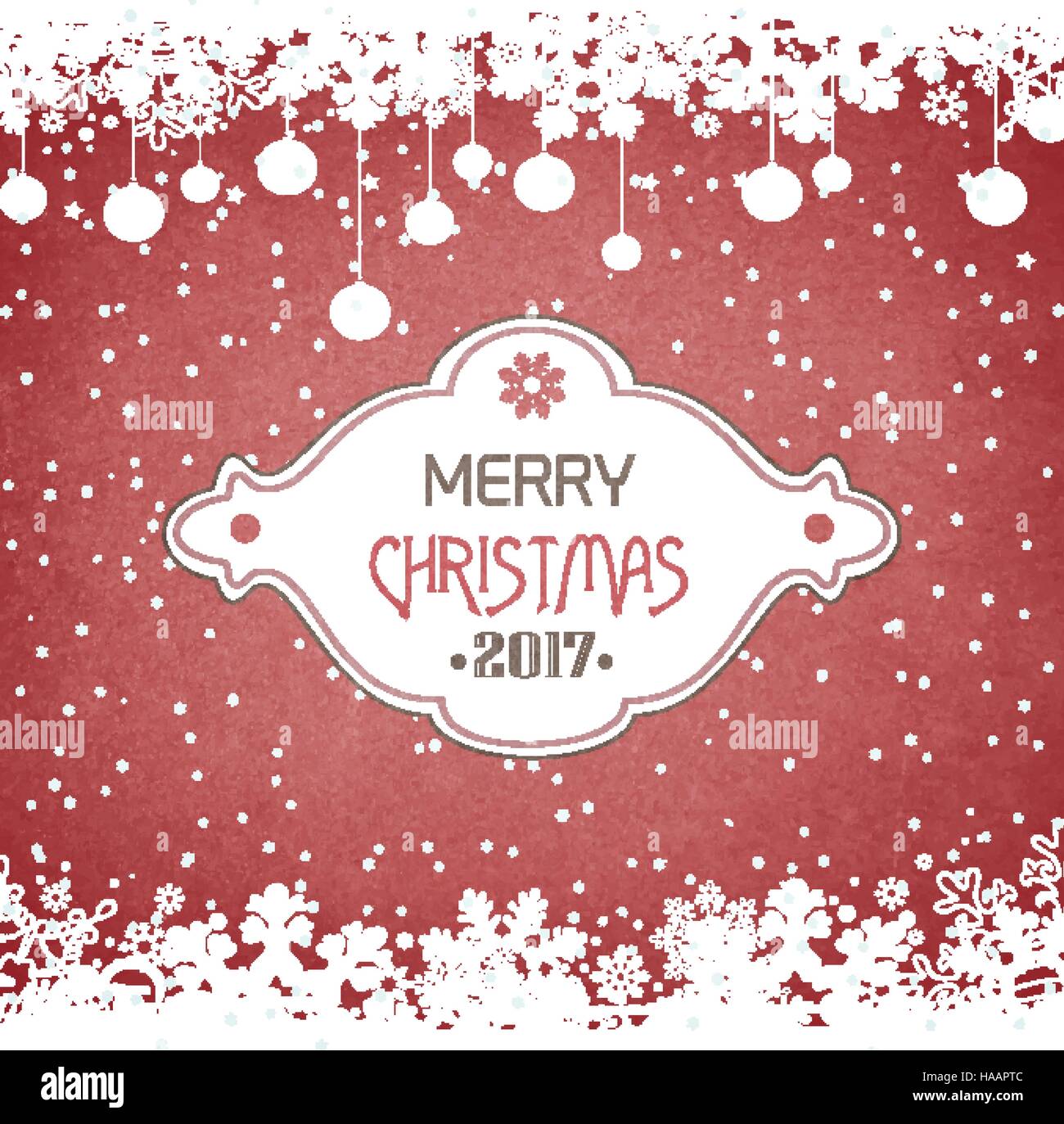 Grunge red christmas card Stock Vector Images - Alamy