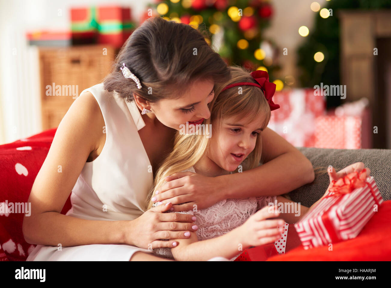 Mummy is hugging her little princess Stock Photo - Alamy