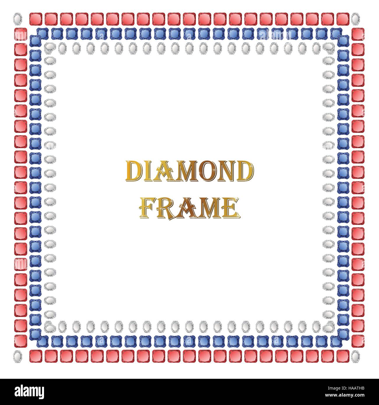 Diamonds square frame Stock Vector Image & Art - Alamy