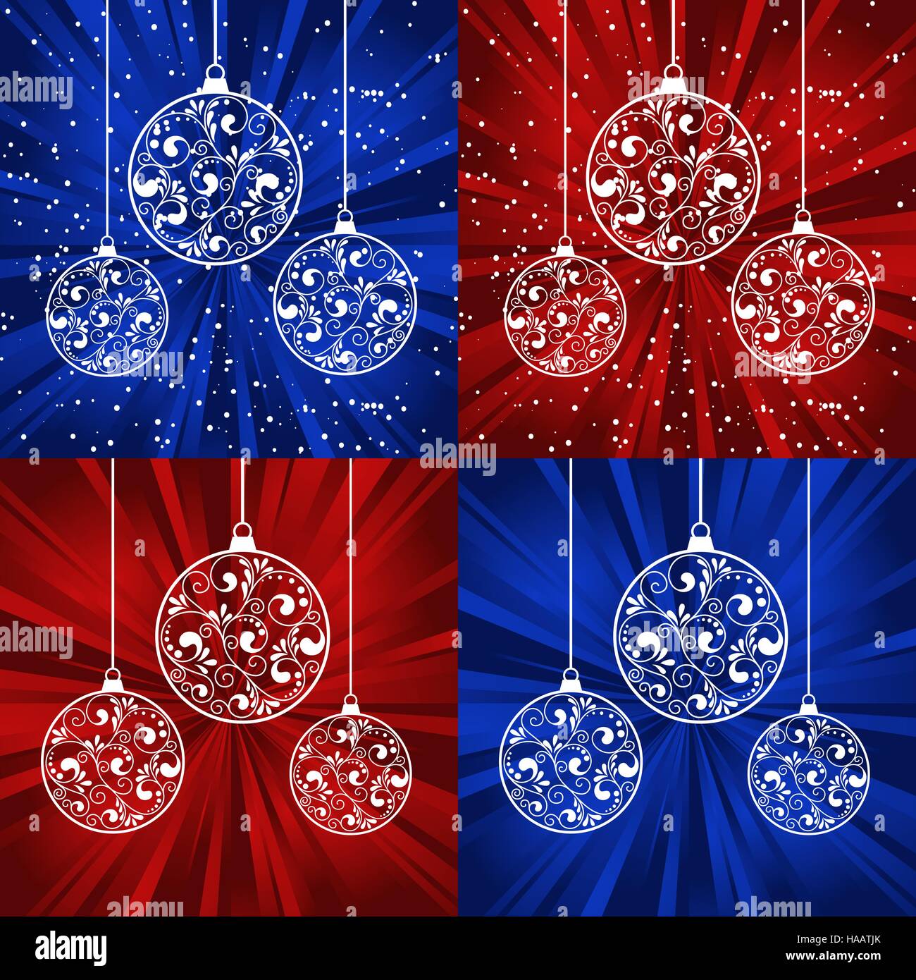 Red blue christmas cards hi-res stock photography and images - Alamy