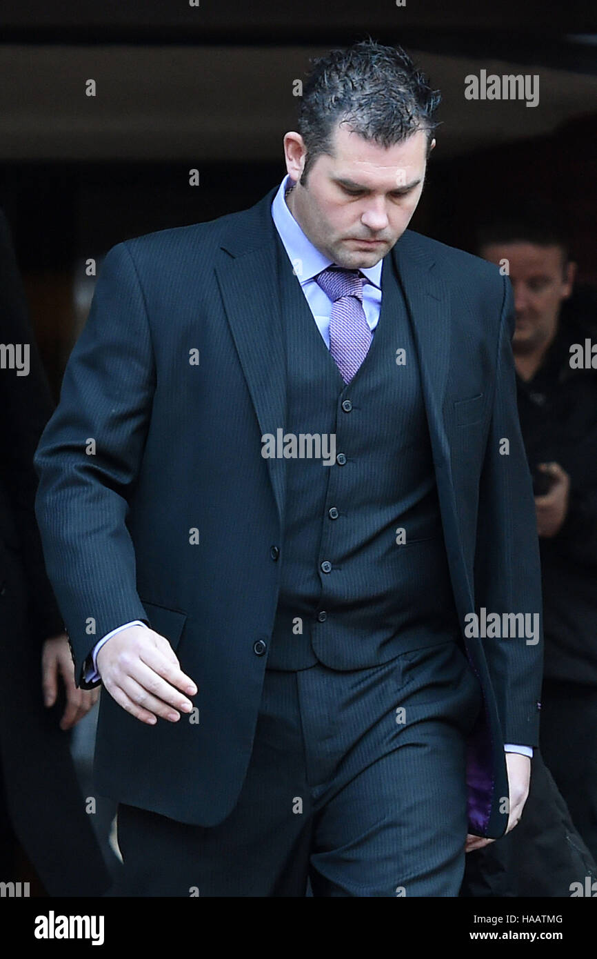 PC Paul Adey, 36, leaves Birmingham Crown Court after pleading not ...