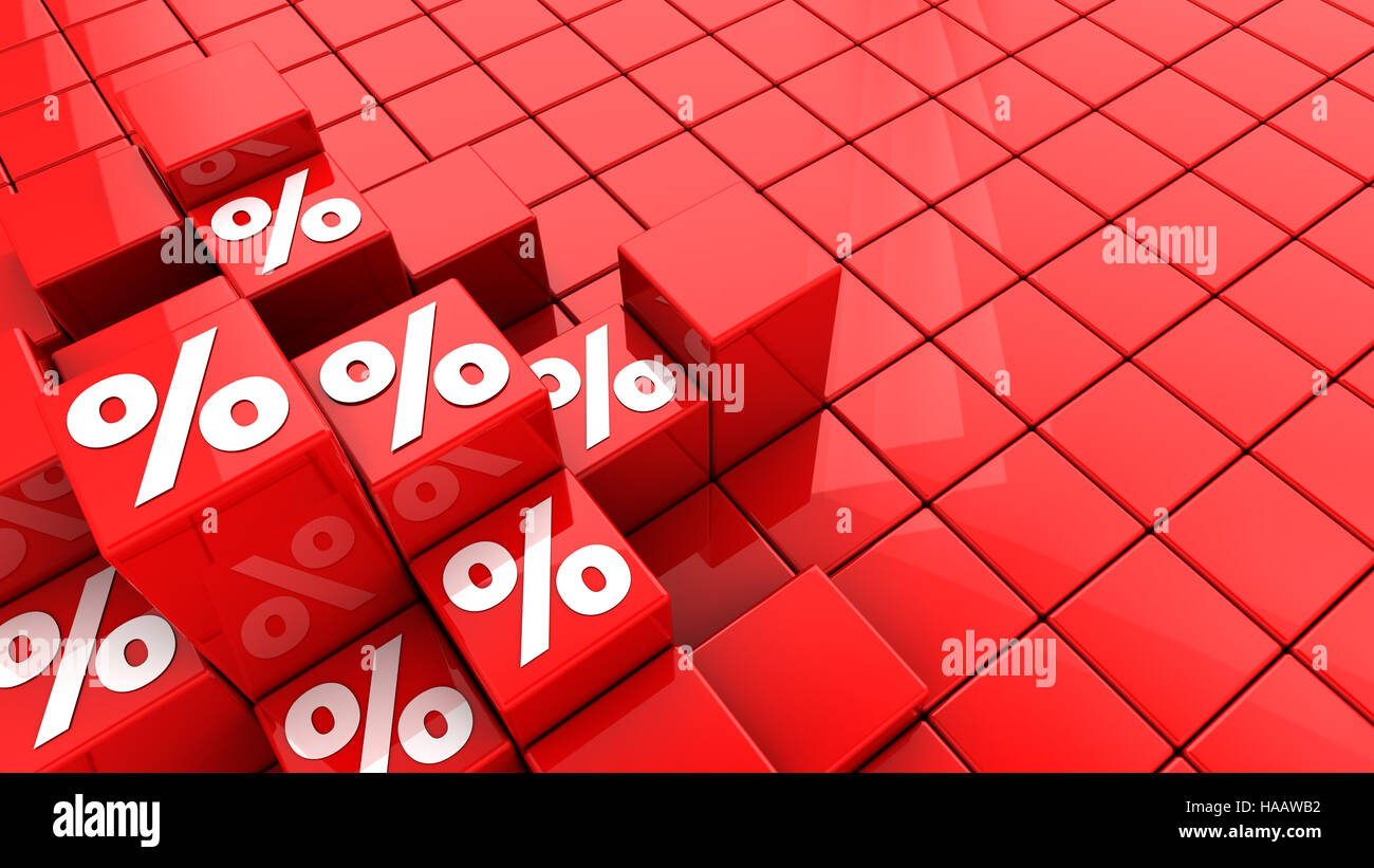 abstract 3d illustration of background with percent signs Stock Photo ...