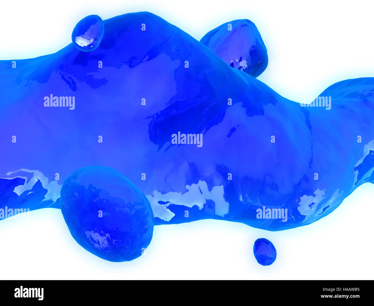 abstract 3d illustration of blue water stream background Stock Photo ...