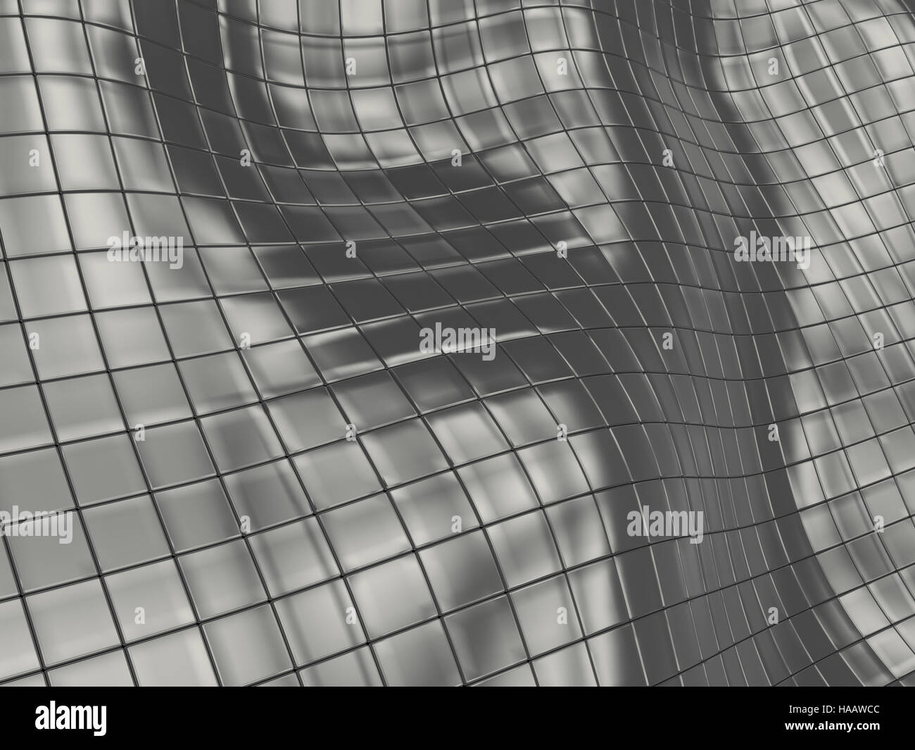 abstract 3d illustration of metal background with tiles Stock Photo - Alamy