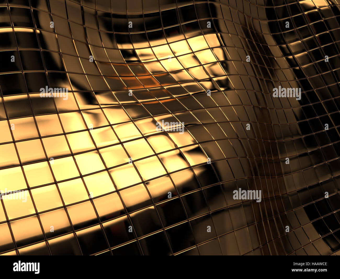 Golden gold background tiles hi-res stock photography and images - Alamy