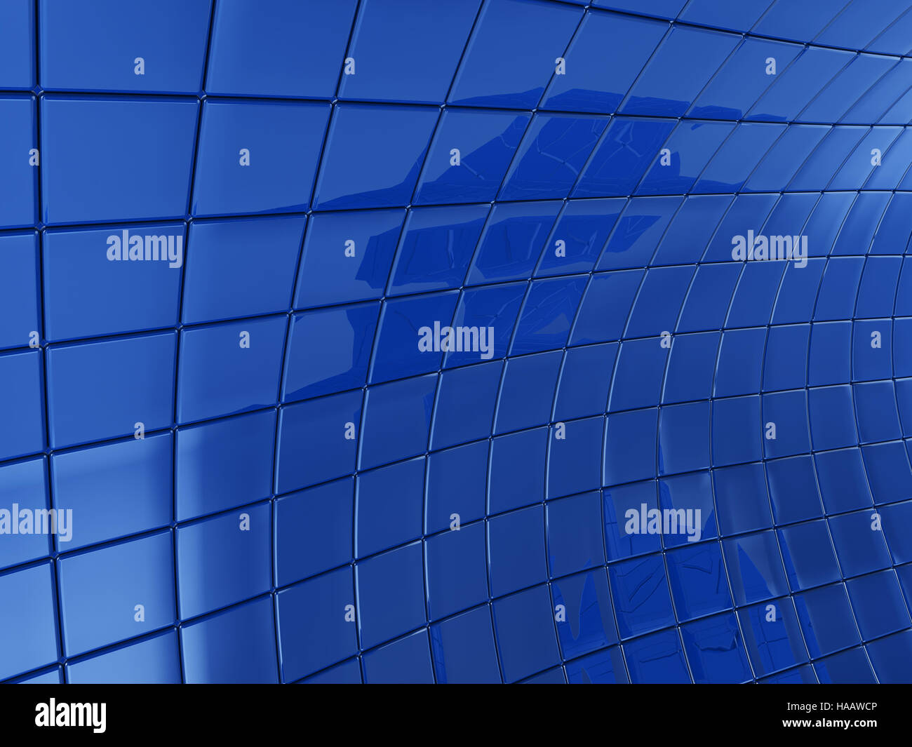 abstract blue tiles background Stock Photo - Alamy