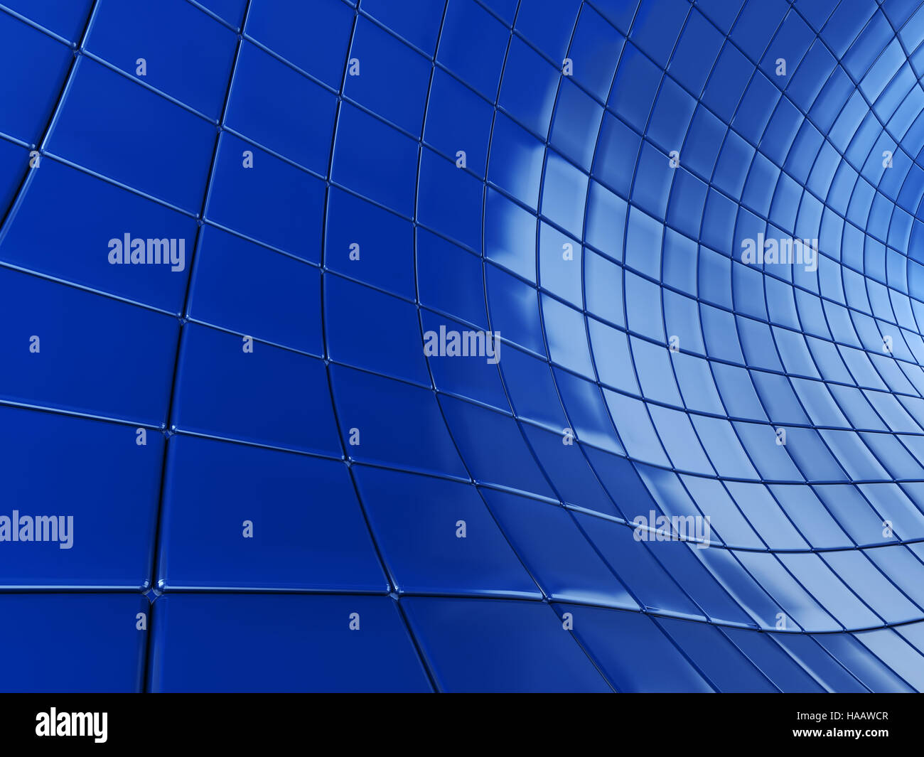 abstract 3d illustration of blue tiles background Stock Photo - Alamy