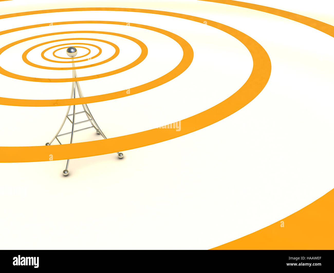 abstract 3d illustration of broadcasting antenna background Stock Photo ...