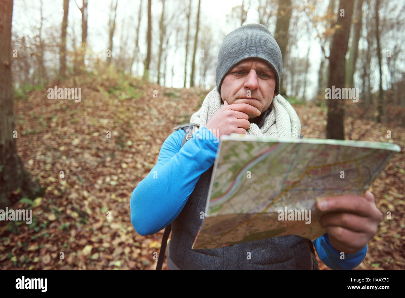 Map of the forest hi-res stock photography and images - Alamy