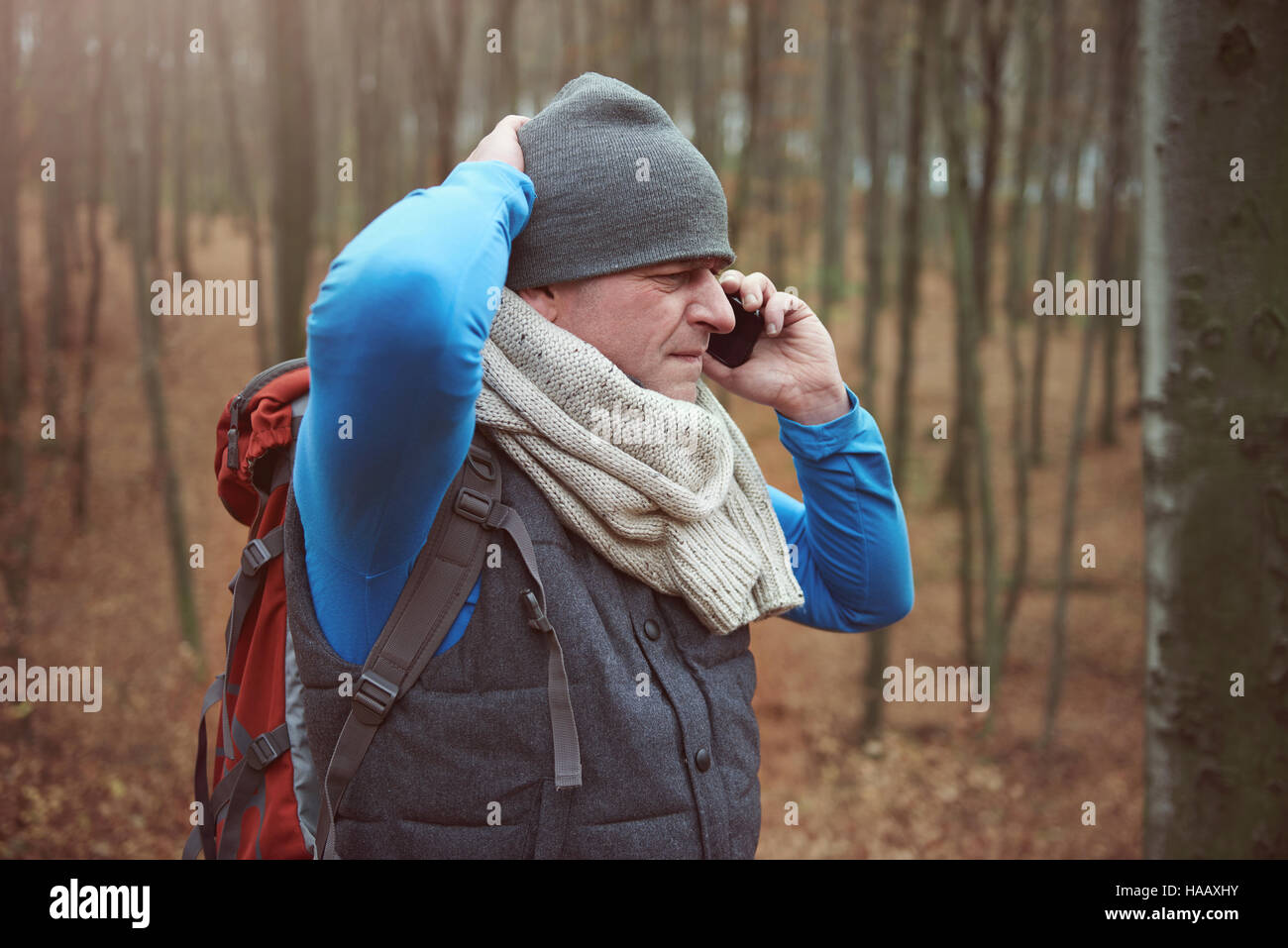 Man got lost in the forest Stock Photo - Alamy