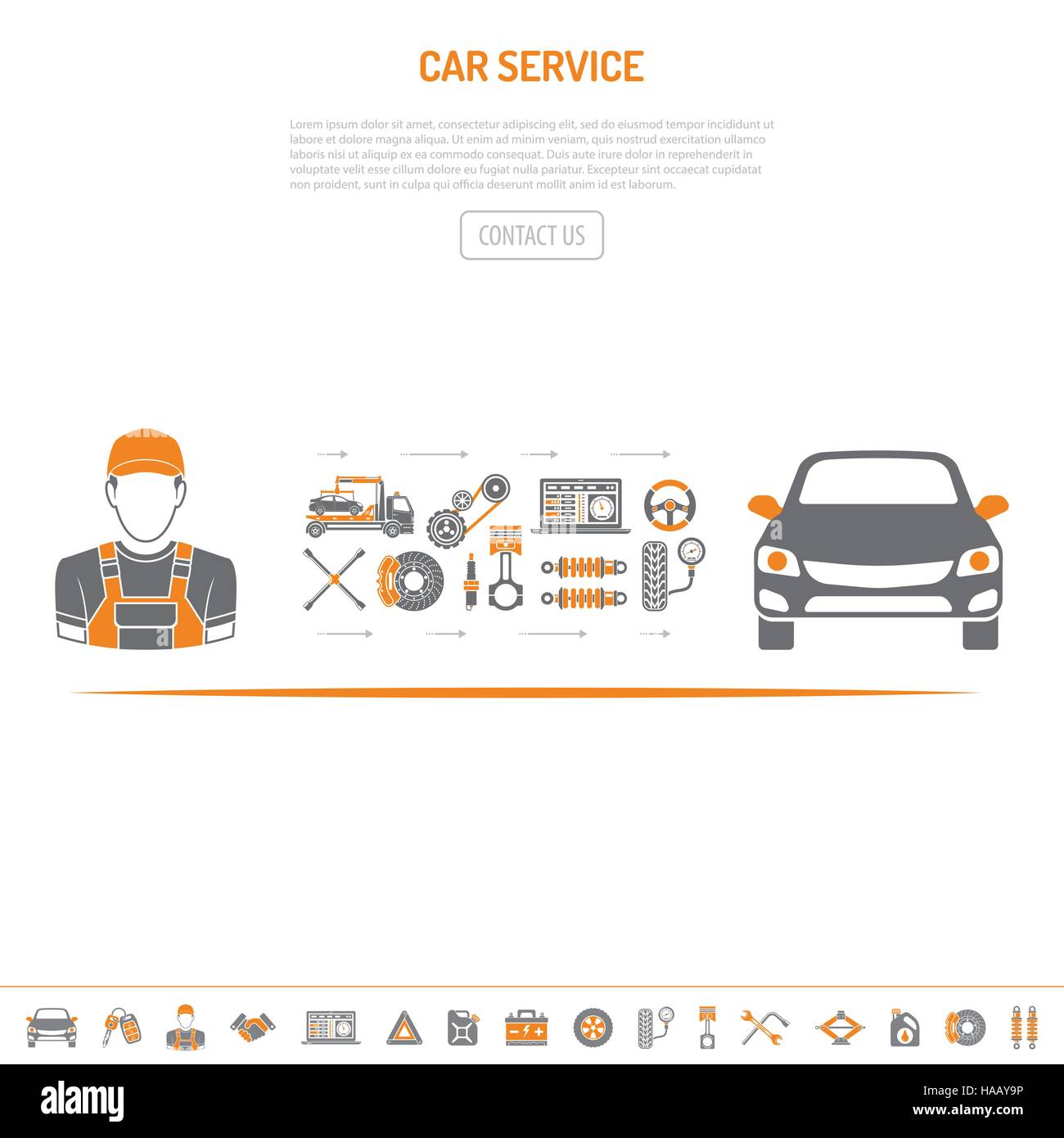 Car Service Concept Stock Vector Image & Art - Alamy