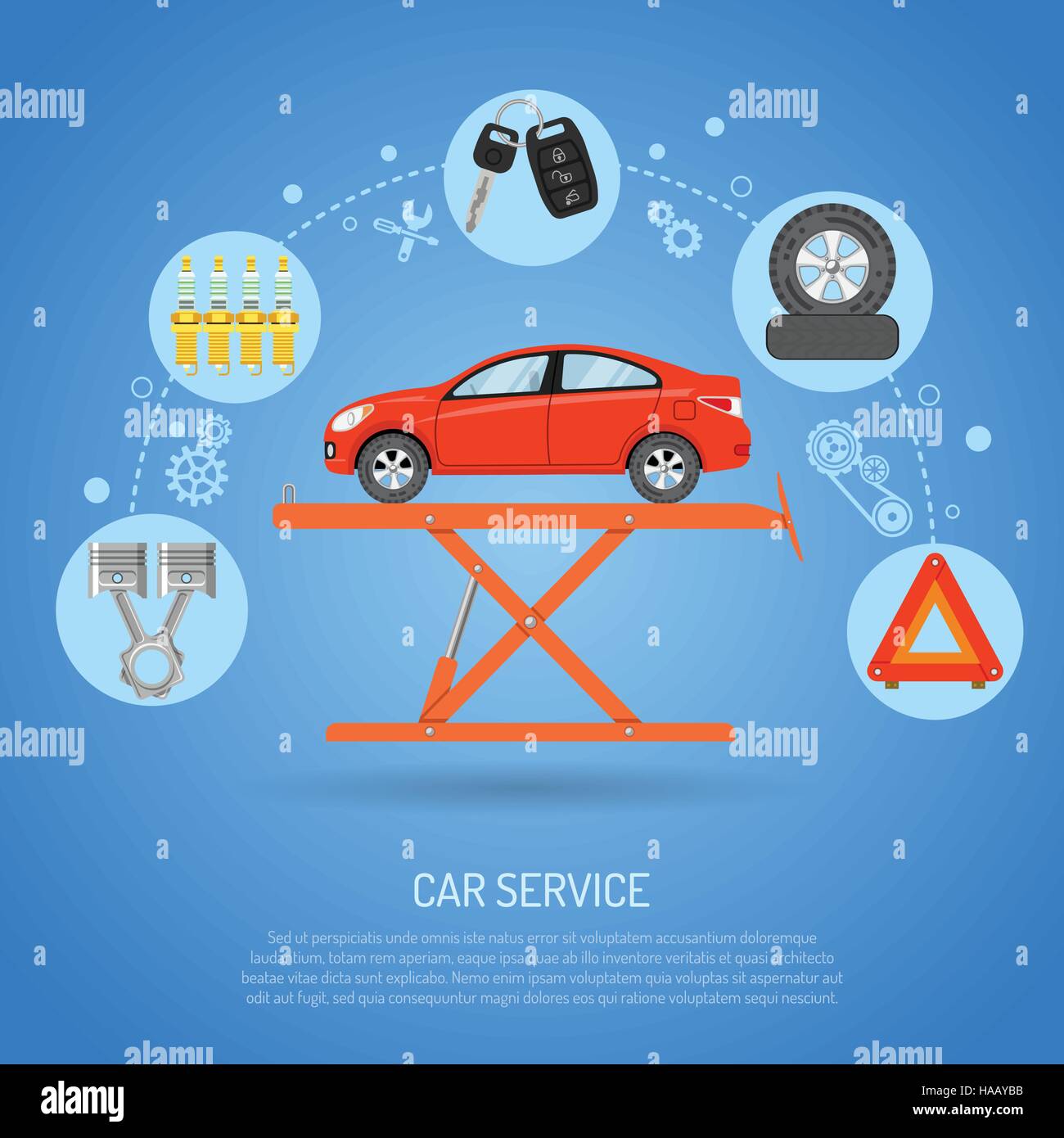 Car Service Concept Stock Vector Image & Art - Alamy
