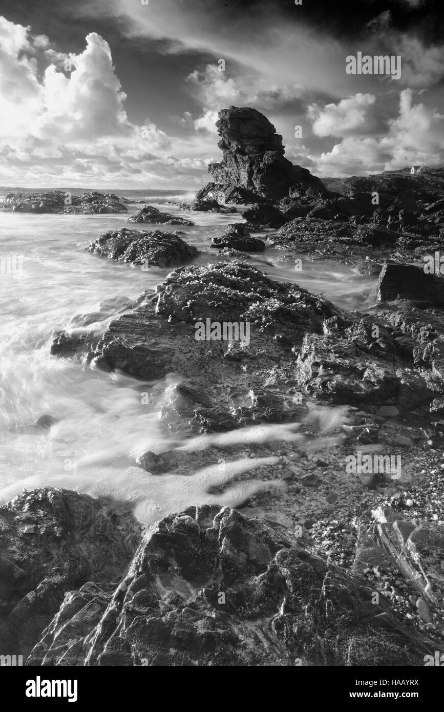 In winter sea port Black and White Stock Photos & Images - Alamy