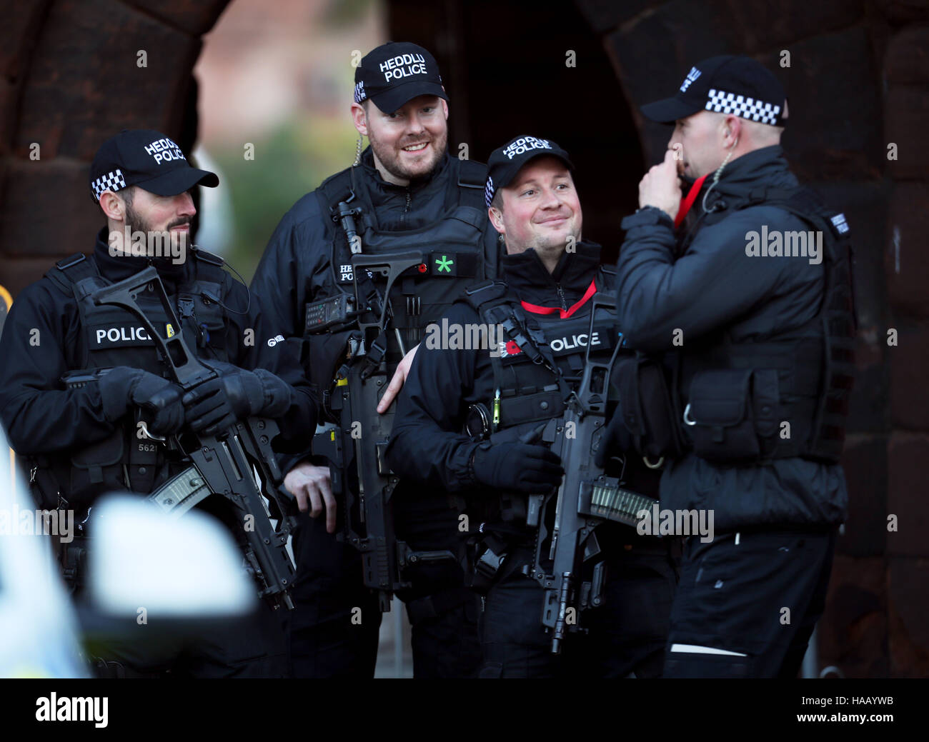 Welsh armed police hi-res stock photography and images - Alamy