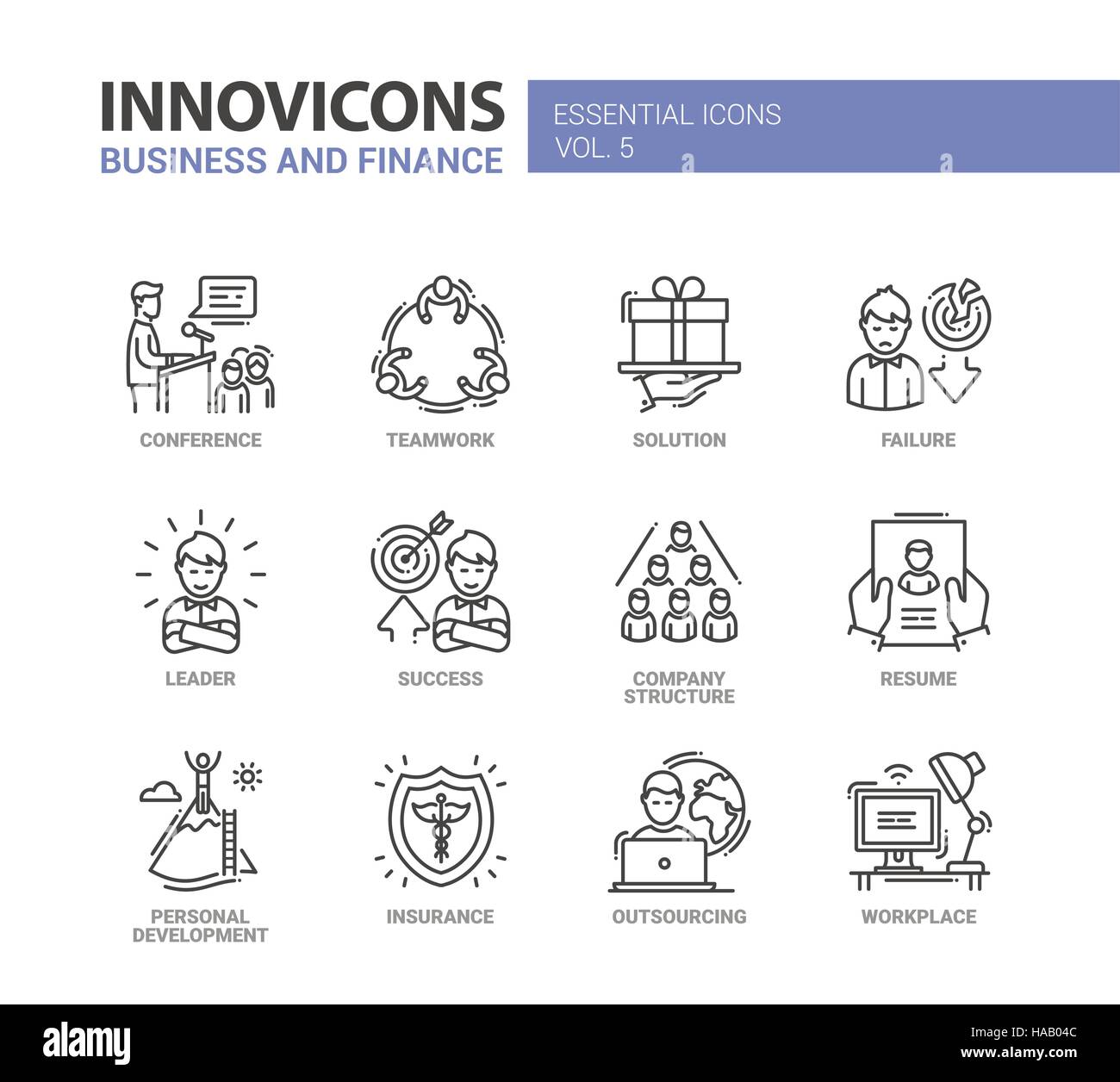 Business structure set Cut Out Stock Images & Pictures - Alamy