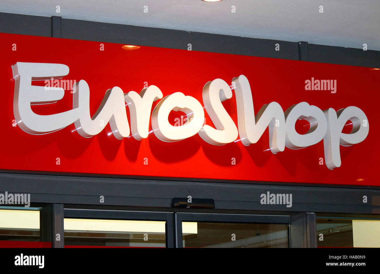 das Logo der Marke "Euroshop", Berlin Stock Photo - Alamy