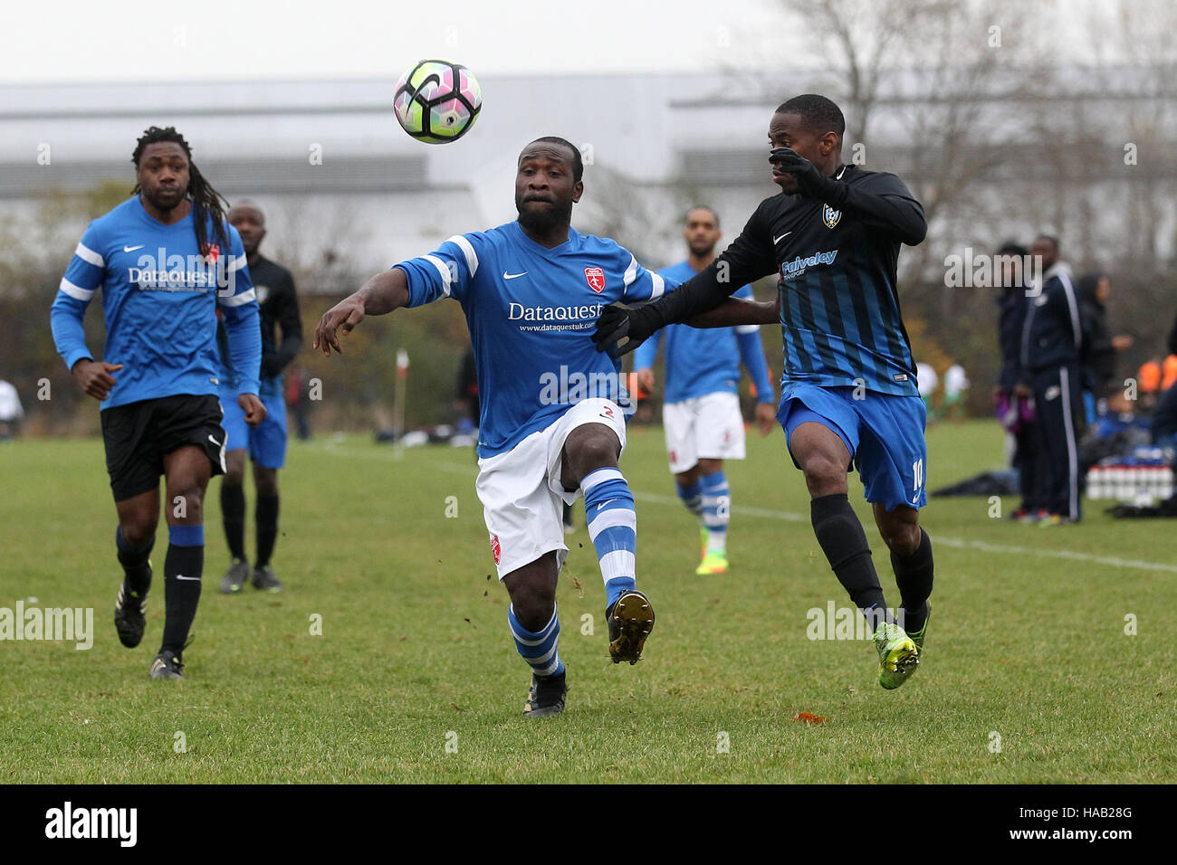 Highfield (blue/white) vs FC Bartlett, Hackney & Leyton Sunday League ...