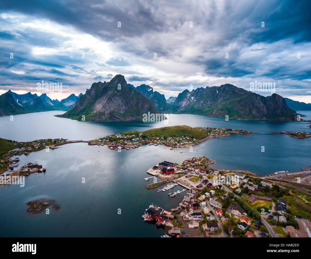 Lofoten island aerial hi-res stock photography and images - Alamy