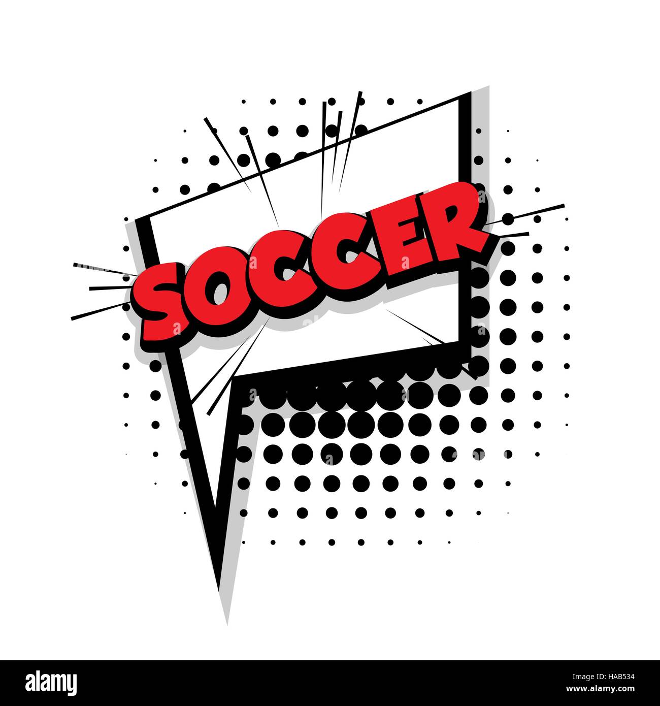 Comic text soccer sound effects pop art Stock Vector Image & Art - Alamy